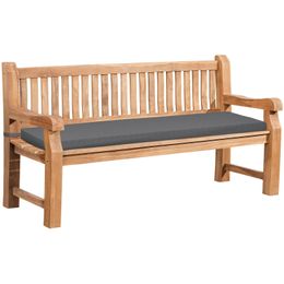 CLP Gartenbank wetterfest Daxon, inklusive Sitzkissen, 2 bis 4 Sitzer, Teakholz robust und pflegeleicht, f&uuml;r Terrasse und Balkon