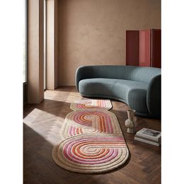 L&auml;ufer Wolle Rosa 80 x 300 cm - SOAR KADIMA DESIGN