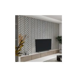 Home Deluxe Akustikpaneel Fischgr&auml;tenoptik VEGA Grey Oak 12er Set - 80 x 40 cm