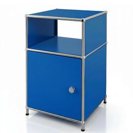 Floordirekt Regal Concept Epure Mk-040, Blau, Metall, 40x65x40 cm, stehend, Wohnzimmer, Regale, B&uuml;cherregale
