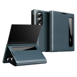 Wigento Handyh&uuml;lle Smart View Fenster f&uuml;r Samsung Galaxy Z Fold8 5G mit Wake UP Funktion