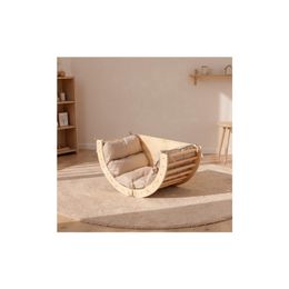 Home Deluxe Kinderwippe inkl. Auflage NALAN &ndash; Natur