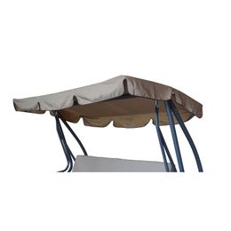 DEGAMO Dachplane f&uuml;r Hollywoodschaukel MIAMI 228x120cm, cremefarben