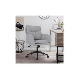 Home Deluxe B&uuml;rostuhl aus Webstoff CORA - Grau