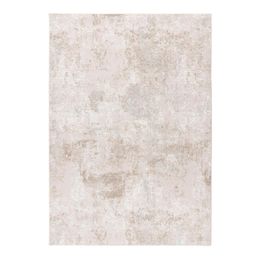 Kayoom Flachwebeteppich, Beige, Textil, Abstraktes, rechteckig, 80x150 cm, f&uuml;r Fu&szlig;bodenheizung geeignet, in verschiedenen Gr&ouml;&szlig;en erh&auml;ltlich, strapazierf&auml;hig, Teppiche & B&ouml;den, Teppiche, Webteppiche