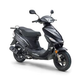LuXXon Motorroller Prime 2, 50 ccm, 45 km/h, Euro 5, 10 Zoll, Automatik, Benzinbetrieben, 1 Zylinder, 4-Takt, schwarz