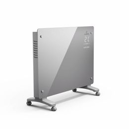 Klarstein Bansin Crystal Smart Konvektor 1500 1500 W App 5- 50 &deg;C LED-Anzeige Touch-Display Grau 1500 W