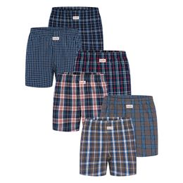 Sugar Pine Herren Boxer Mix Karos 6er Pack