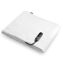 DUX duux Snooze Fleece Wei&szlig; 200 x 90 W&auml;rmeunterbett (6 Heizstufen, 70 Watt, 2 separat regelbare Zonen, waschbar bei 30 &deg;C, Timer, &Uuml;berhitzungsschutz)