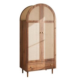 Flieks Kleiderschrank, Natur, Holzwerkstoff, 79x175x50 cm, Garderobe, Garderoben-Set & Garderoben-Serien, Garderoben-Sets