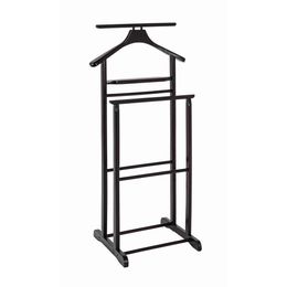 Herrendiener, Braun, Holz, Kiefer, massiv, 47x102x36 cm, Hosenhalter, Schlafzimmer, Herrendiener