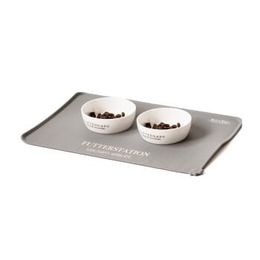 Minty&Marla Futterstation 3er Set Katze grau
