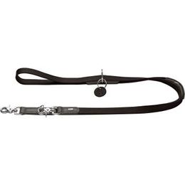 Dog Sport HUNTER verstellbare Hundef&uuml;hrleine lemvig schwarz 1,5 cm