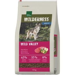 REAL NATURE WILDERNESS Trockenfutter Hund, Adult, Wild Valley, Rind mit Pferd 12 kg