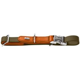 Dog Sport HUNTER Hundehalsung wolmar biothane x leder alu strong khaki M