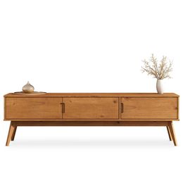 Idimex Lowboard, Eiche, Holz, Kiefer, Mode, 1-Sitzer, 180x52x41 cm, FSC Mix, Wohnzimmer, Wohnw&auml;nde, Lowboards, Lowboards stehend