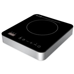 Induktionskochplatte, Edelstahl, Metall, Glas, 27.2x31.2x6.2 cm, Timereinstellung, LED-Anzeige, Touch Control, &Uuml;berhitzungsschutz, K&uuml;chenger&auml;te, Sonstige K&uuml;chenger&auml;te