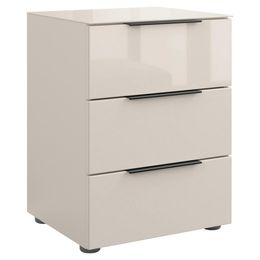 Nachtschrank Style, Kaschmir, Kunststoff, 3 Schublade(n) Schubladen, 45x60x40 cm, Typenauswahl, Soft-Close-System, Schlafzimmer, Nachttische