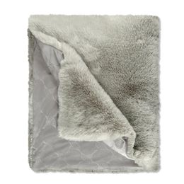 JOOP! Felldecke J!Embrace, Grau, Textil, Uni, 130x170 cm, Double face, Wohntextilien, Decken, Felldecken