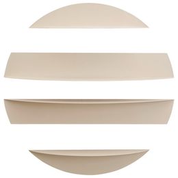 Xora Wandregal, Kaschmir, Metall, 4 F&auml;cher, 76x76x18.5 cm, K&uuml;chen, K&uuml;chenm&ouml;bel, K&uuml;chenregale