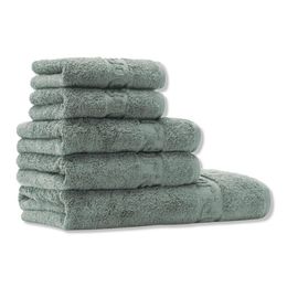 Joop! Frottierset Studio Colours, Jadegr&uuml;n, Textil, 5-teilig, Uni, Oeko-Tex&reg; Standard 100, Aufh&auml;ngeschlaufe, strapazierf&auml;hig, durchgef&auml;rbt, angenehm weich, hochwertige Qualit&auml;t, schnelltrocknend, Badtextilien, Handtuch-Sets