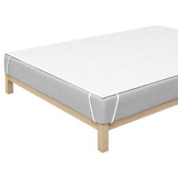 Schlafgut Matratzenauflage Baselayer Light Molton, Wei&szlig;, Textil, 90x200 cm, Hohenstein, AZO-frei, Made in Germany, Oeko-Tex&reg; Made IN Green, Fixierb&auml;nder an den Ecken, alternative Gr&ouml;&szlig;en erh&auml;ltlich, Schlafzimmer, Matratzen Shop, Matratzenzubeh&ouml;r, Matratzenschoner