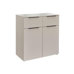 Xora Kommode, Kaschmir, Kunststoff, 1 F&auml;cher, 2 Schublade(n) Schubladen, 91x93x42 cm, stehend, Wohnzimmer, Kommoden & Sideboards, Kommoden