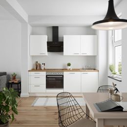 Nobilia K&uuml;chenleerblock Touch, Wei&szlig;, Eiche, Holzwerkstoff, nur wie online abgebildet bestellbar, 240 cm, Blauer Engel, Pefc, Goldenes M, Made in Germany, DGM-Klimapakt, seitenverkehrt erh&auml;ltlich, vormontierter Korpus, K&uuml;chen, K&uuml;chenzeilen & K&uuml;chenbl&ouml;cke, K&uuml;chenzeilen ohne Ger&auml;te