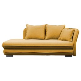 Mid.you Liege, Gelb, Kunststoff, 2-Sitzer, F&uuml;llung: Schaumstoff, 224x84-99x107 cm, R&uuml;cken echt, Armteil rechts, Wohnzimmer, Sessel, Relaxliegen