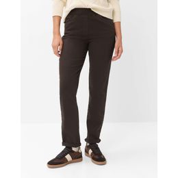 Raphaela by Brax Damen Five-Pocket-Hose Style CARINA DARK CHOCOLATE, denim dunkelbraun, Gr. 38K