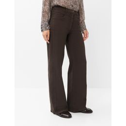 Raphaela by Brax Damen Five-Pocket-Hose Style LAURA FLARED DARK CHOCOLATE, denim dunkelbraun, Gr. 36