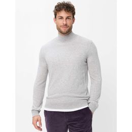 Brax Herren Strickpullover Style BEN platin, hellgrau, Gr. L