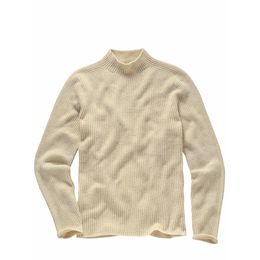 Mey & Edlich Mey & Edlich Herren Grundform-Mockneck Beige 80 % Wolle, 20 % Polyamid