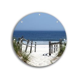 Wallario Gartenposter ca. 80 x 120 cm Blick auf Strand
