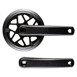 Prowheel Kurbelgarnitur 170 mm 36 Z&auml;hne mit Kettenschutz Schwarz