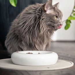 LucyBalu CIRCLE Katzen Napfunterlage taupe