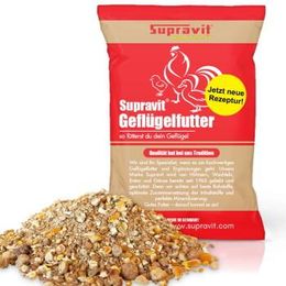 Supravit Legemehl f&uuml;r H&uuml;hner GVO - Gentechnik frei | f&uuml;r stabile Eierschalen und hohe Legeleistung | hochwertiges mehrfach gereinigtes Legekorn f&uuml;r Legehennen 25 kg