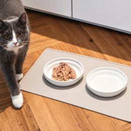 LucyBalu BOWL Porzellan Katzennapf wei&szlig;