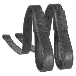 Equinate Slimline Mono Steigb&uuml;gelriemen Ghost schwarz 80 cm