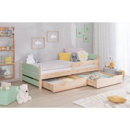 Ticaa Einzelbett &bdquo;Mello&ldquo;, Kinderbett, Jugendbett, Schlafzimmer, Kinderzimmer