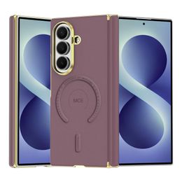Wigento Handyh&uuml;lle Magsafe Kunstleder Samsung Galaxy Z Fold8 Ultra 5G 360 Grad Magnet