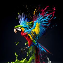 Pro Art Glasbild COLORFUL ARA