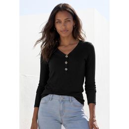Lascana Langarmshirt