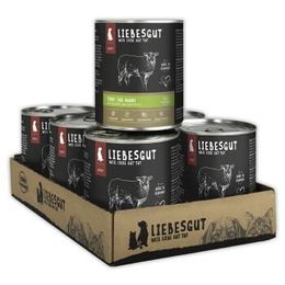 LIEBESGUT Hundefutter Schaf mit Sellerie und Kartoffel 6x800 g