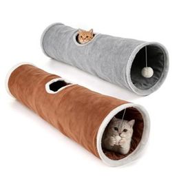 All for paws Katzentunnel 2er-Set faltbar mit Spielzeug