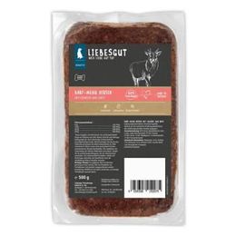 LIEBESGUT Hundefutter Barf-Men&uuml; Hirsch mit Gem&uuml;se und Waldbeeren 14x500 g