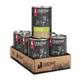 LIEBESGUT Hundefutter Schaf mit Sellerie und Kartoffel 6x400 g