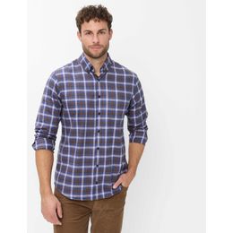 Brax Herren Karohemd Style DANIEL mauve, helles lila, Gr. S