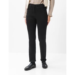 Raphaela by Brax Damen Five-Pocket-Hose Style LAURA NEW BLACK, schwarz, Gr. 38K