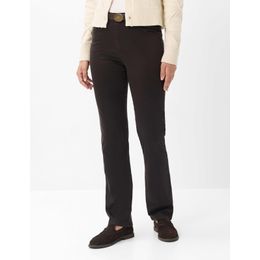 Raphaela by Brax Damen Schlupfhose Style LAVINA STRAIGHT DARK CHOCOLATE, dunkelbraun, Gr. 44
